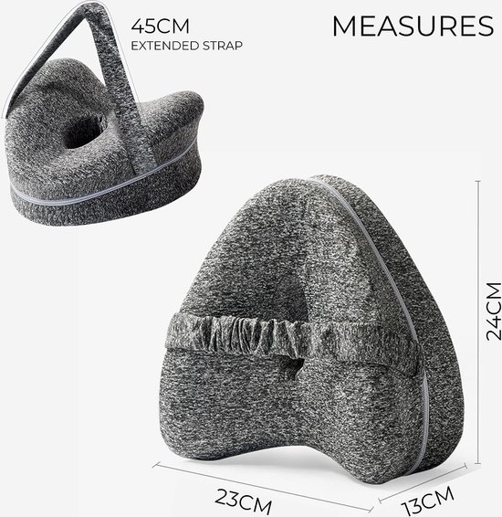 Orthopedisch beenkussen. Zijslapers kniekussen. Ergonomisch traagschuimkussen voor... | bol