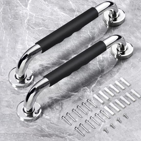 2 stuks 30 cm handgreep douche van roestvrij staal & silicagel ...