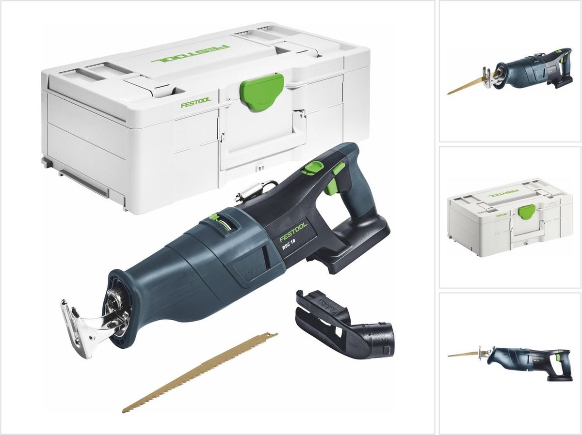 Festool RSC 18 EB-Basic Accu Reciprozaag 18V Basic Body in Systainer - 576947 | bol.com