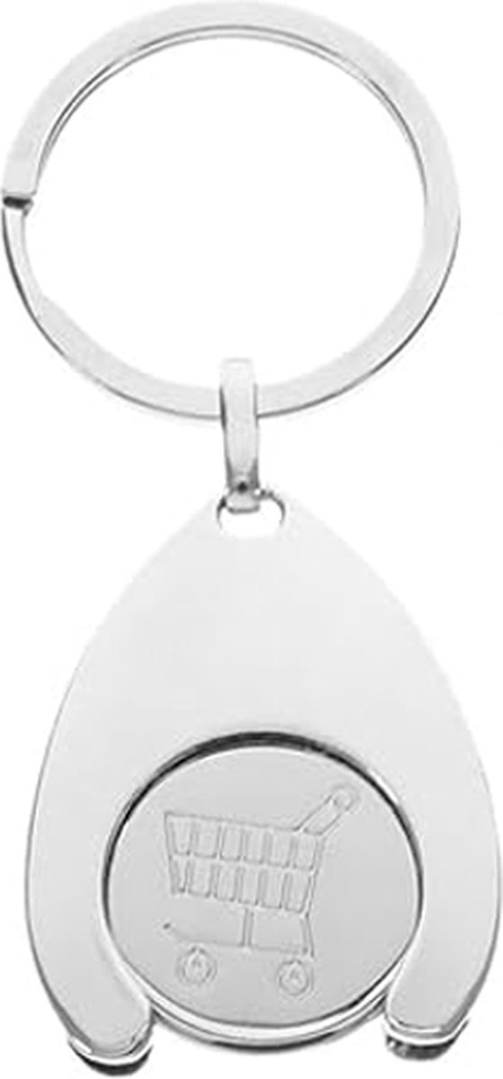 Doodadeals® Winkelwagenmunt Sleutelhanger – Munt – Boodschappenmunt ...