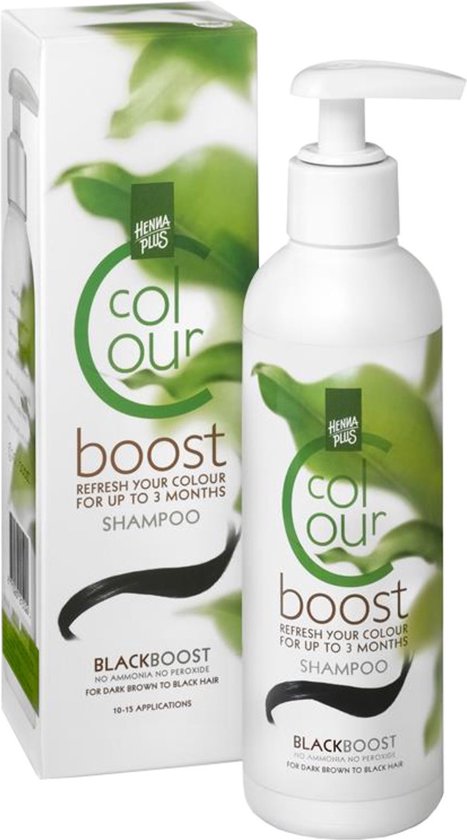 Hennaplus Colour Boost - Black - 200 ml - Shampoo | bol