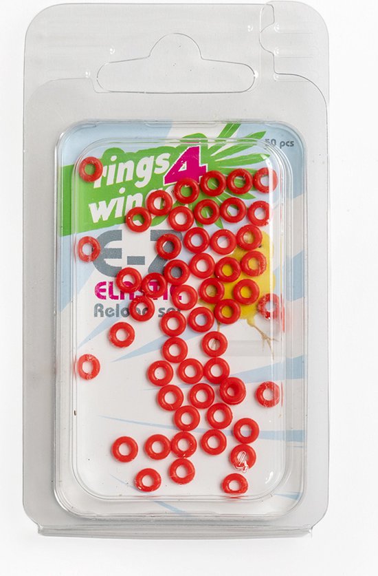 Plastic ringen geschikt voor E-Z ringpistool - Rood - Vogelringen ...