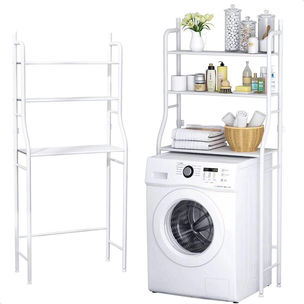 LBB - Wasmachine en Droger ombouw - 3 planken - Opbergrek voor boven ...