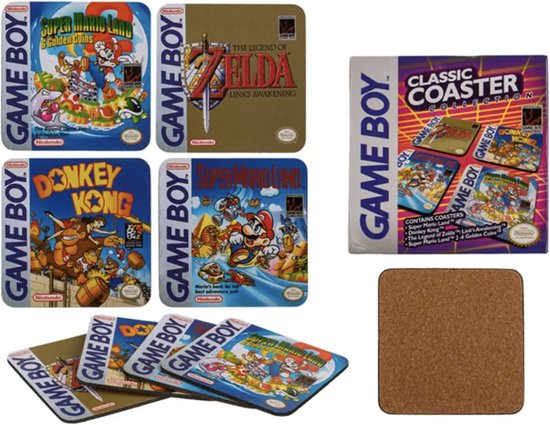 Uit het niets KG Gameboy Classic Coaster Collection Nintendo Coaster 4 ...