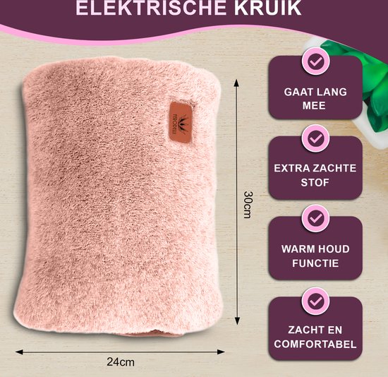 Ferodelli Elektrische Kruik - Warmte voor volwassenen en baby - Met ...