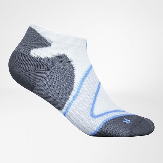 Bauerfeind Run Performance, Mid Cut Socks, men, wit, 41-43 - 1 Paar | bol