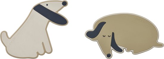 Liewood Gia Dog Bijtring - 2 Stuks - Oat Mix | bol
