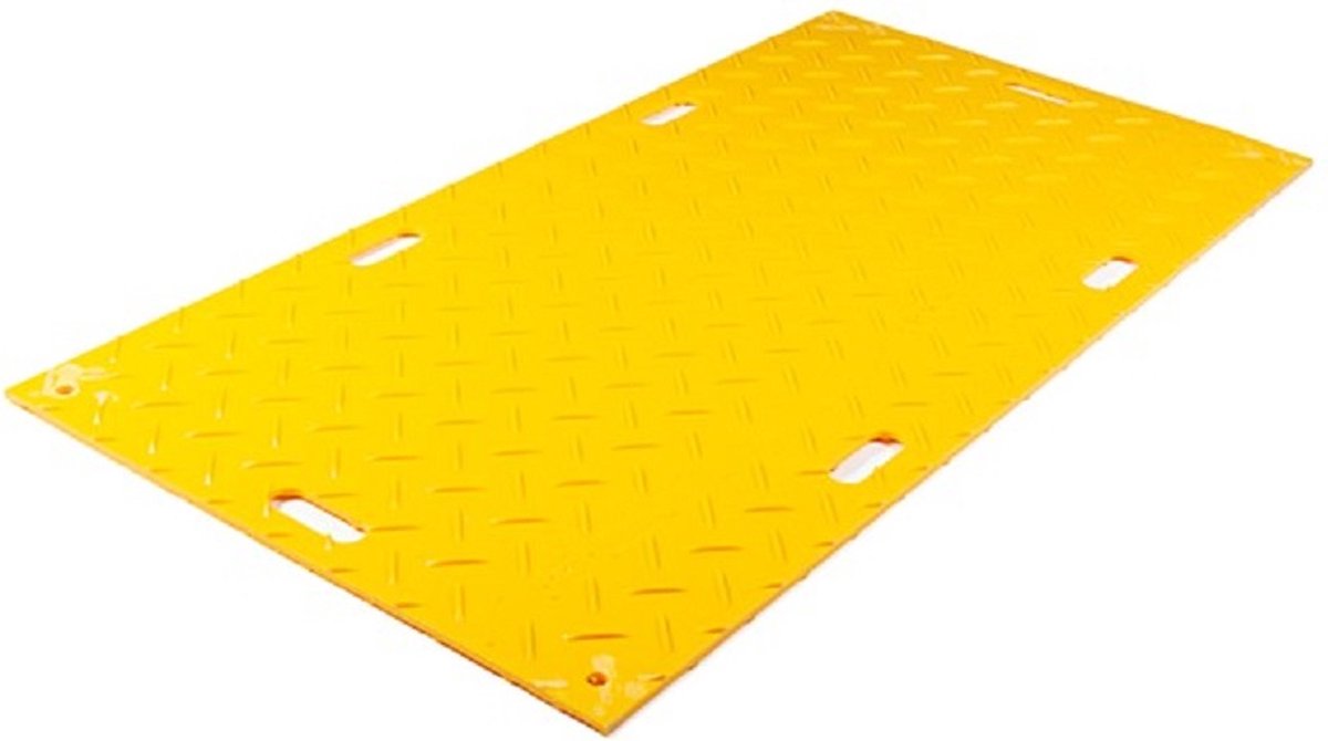 Gele Rijplaat Kunststof | 2 x 1 meter | PVC Rijplaten - Tranenplaat ...