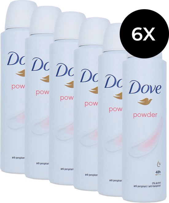 Dove Powder Deodorant Spray - 6 x 150 ml | bol