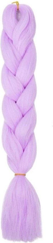lila - haar - vlecht - nephaar - invlechten - 60cm - hair - braid | bol