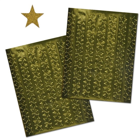 Gouden Sterren Stickers Glanzend - Stickervellen - Voordeelpakket ...