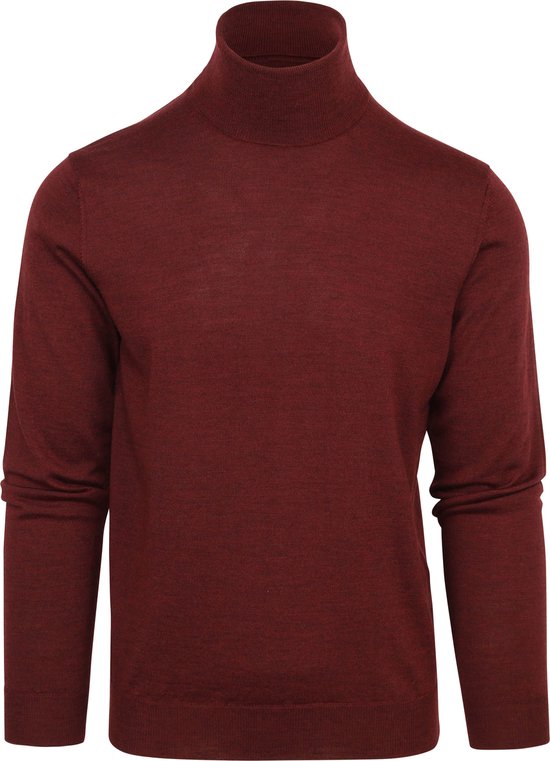 Suitable - Merino Coltrui Bordeaux - Heren - Maat XL - Slim-fit | bol
