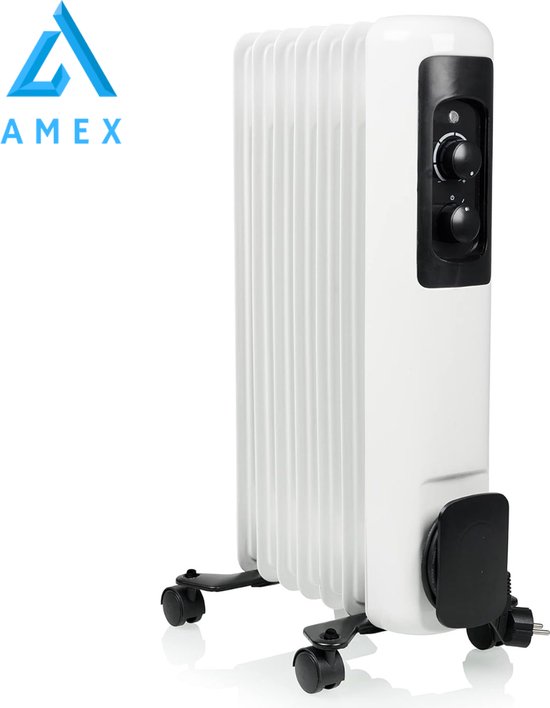 Amex Olieradiator - Olieradiator met Thermostaat - 3 Warmtestanden ...