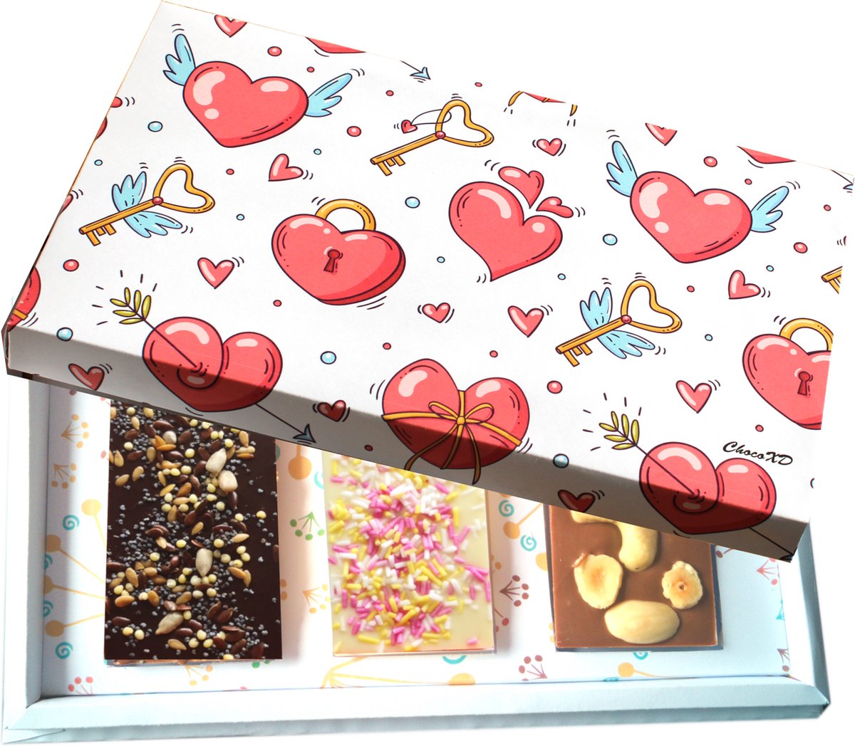 Chocolade repen - Hart chocolade cadeau - liefde cadeau ...