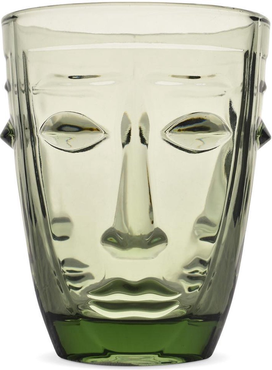 Opjet - Waterglas Visage Groen - Waterglazen | bol.com