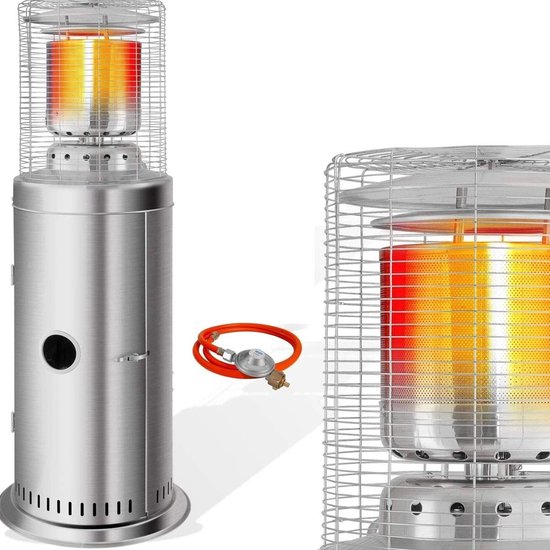 Terrasverwarmer Gas Staand – Sfeerhaard met Beschermhoes – Lounge ...