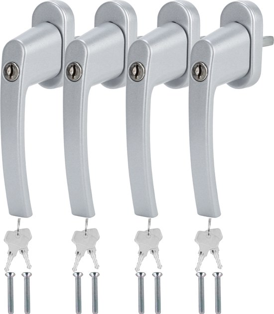 Afsluitbare raamkruk - Inclusief sleutel - Raamsluiting handvat met ...