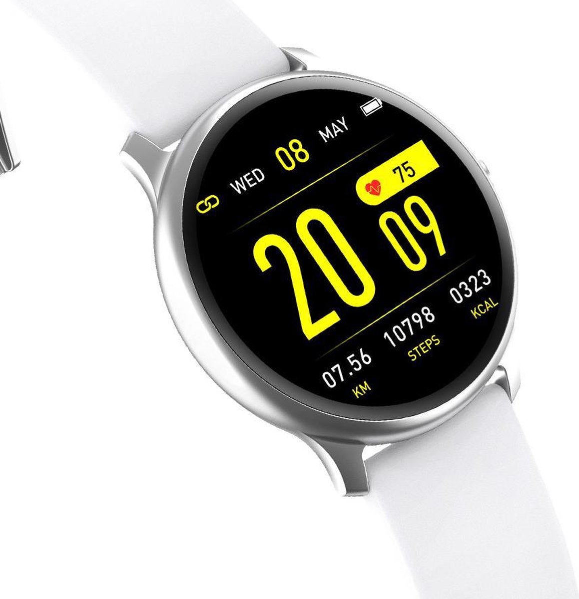 SmartWatch-Trends S19 Pro - Smartwatch - Wit | bol.com