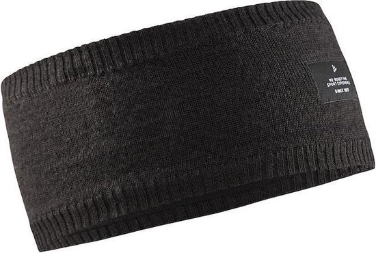 Craft hoofdband met Merinowol, zwart | bol