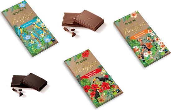 Belgische Bio Organic Chocolade - 3 Smaken - 6 x 90 Gram | bol