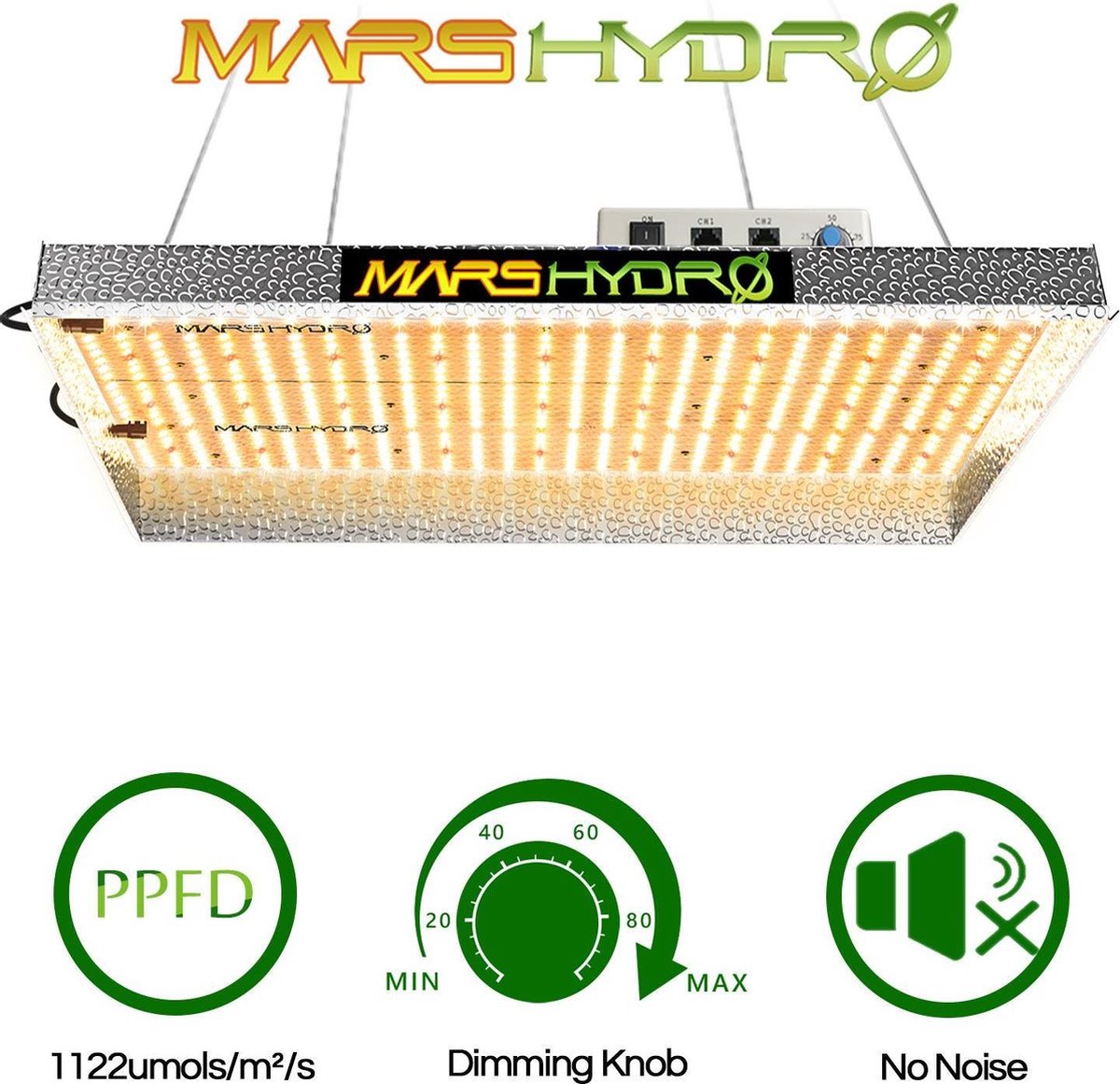 Mars Hydro TSW 2000 Full Spectrum 300 Watt LED lamp | bol.com