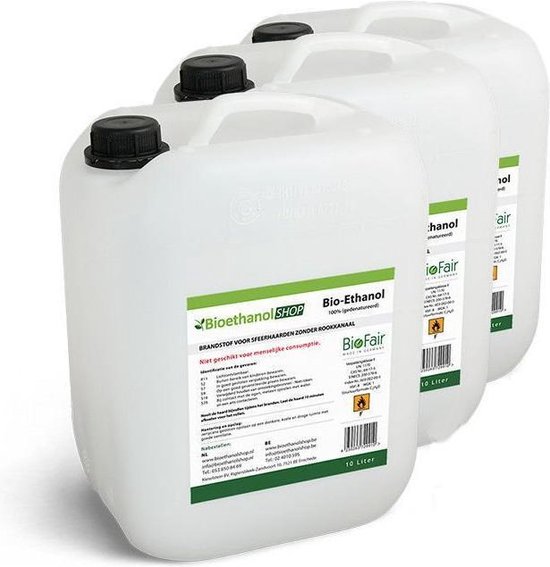 Bioethanolshop 10 Liter Bioethanol 100% bio ethanol biobrandstof in ...