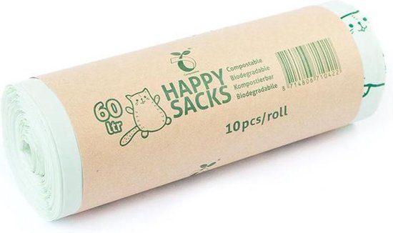 Happy Sacks biozakken 60 liter - 10 stuks | bol