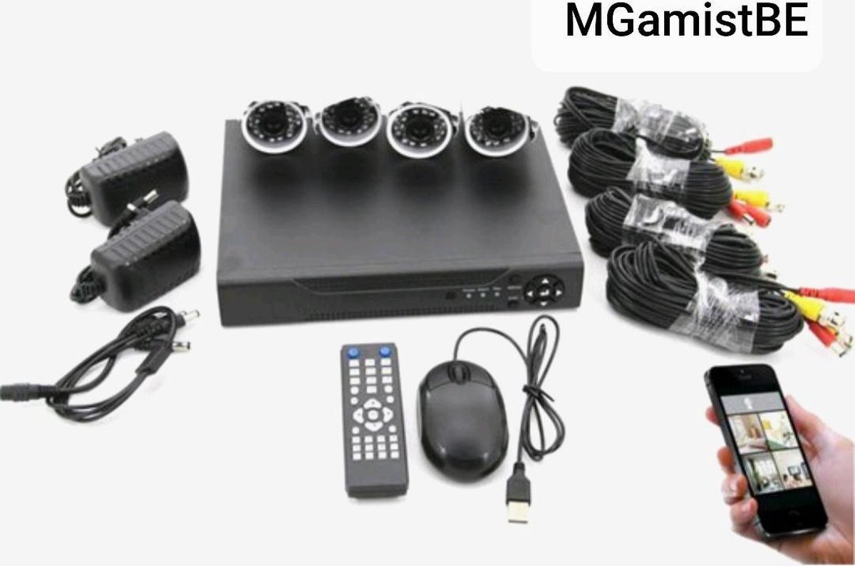 CCTV security systeem ZWART | bol.com