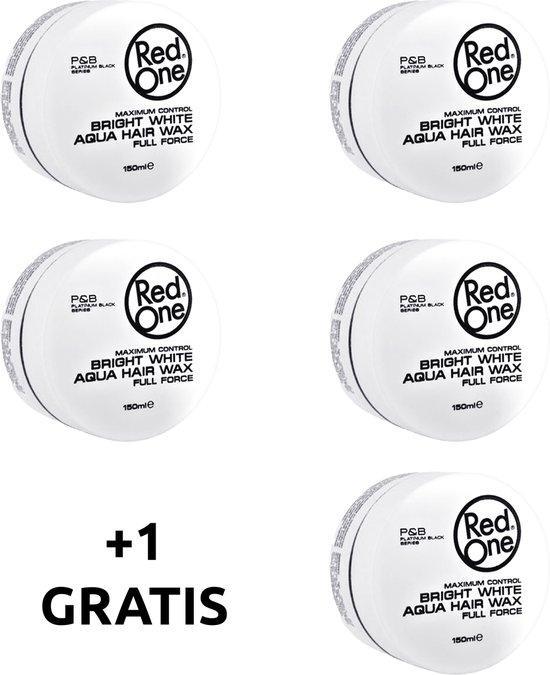 Red One White 4 + 1 GRATIS Voordeelverpakking | Aqua haar gel wax | Red ...
