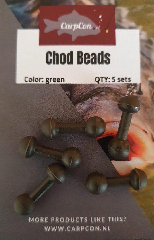 Chod/Heli Beads - Green - 5 stuks - Helikopter Rig kralen - Heli Leader ...