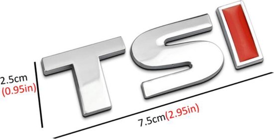 TSI voor Audi, Seat, Skoda, Porsche, VW Volkswagen | sticker embleem ...