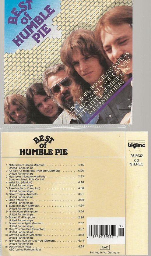 Best Of Humble Pie, Humble Pie | CD (album) | Muziek | bol