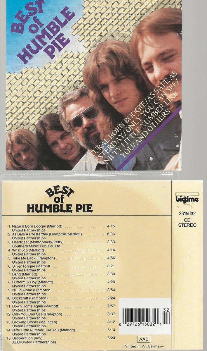 Best Of Humble Pie, Humble Pie | CD (album) | Muziek | bol
