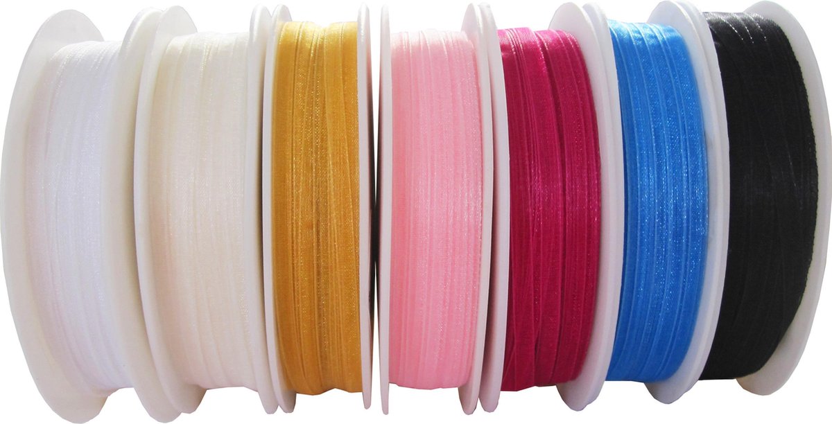 Organza Lint 3mm (0,3cm) Zwart | Smal Lint | Luxe Kwaliteit | Cadeau ...