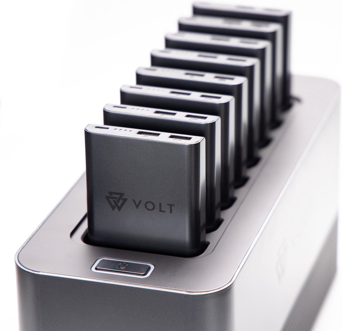 VOLT Powerbank Oplaadstation + 8 Powerbanks (10.000 mAh) + 8 ...