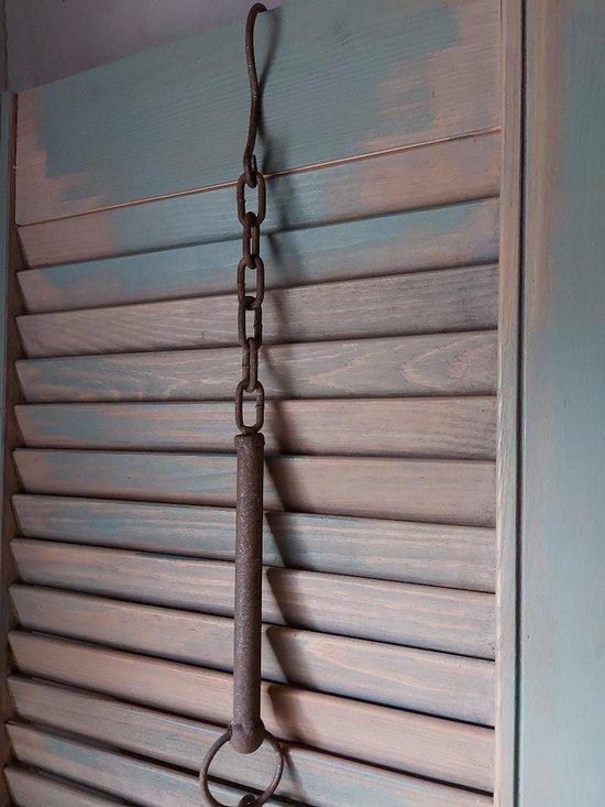 Countryfield - Katrol 'Sibo' met haak - Metaal - Roestige afwerking | bol