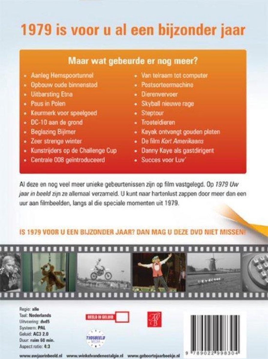 1979 Uw jaar in beeld (Dvd) | Dvd's | bol