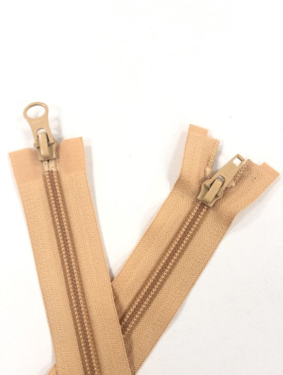 YKK rits, Dubbel Deelbaar metaal rits 90cm Beige | bol