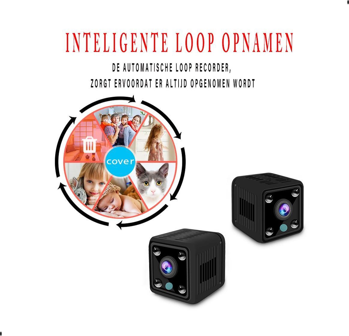 Smart Spy Camera 20000mAh - Verborgen Camera - Mini Camera - Spy Cam - WiFi & 4G 1080... | bol.com