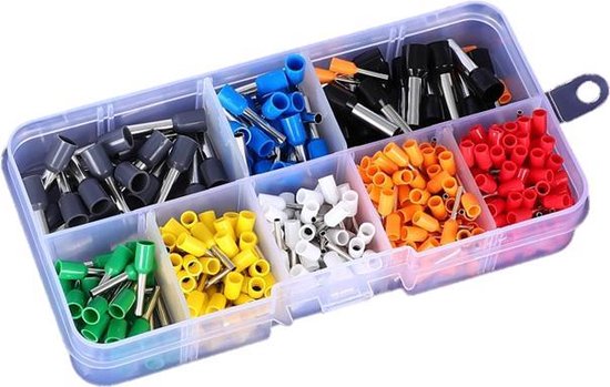 Adereindhulzen Assortiment 400 stuks | 0,5mm2 - 6mm2 | Adereindhuls ...