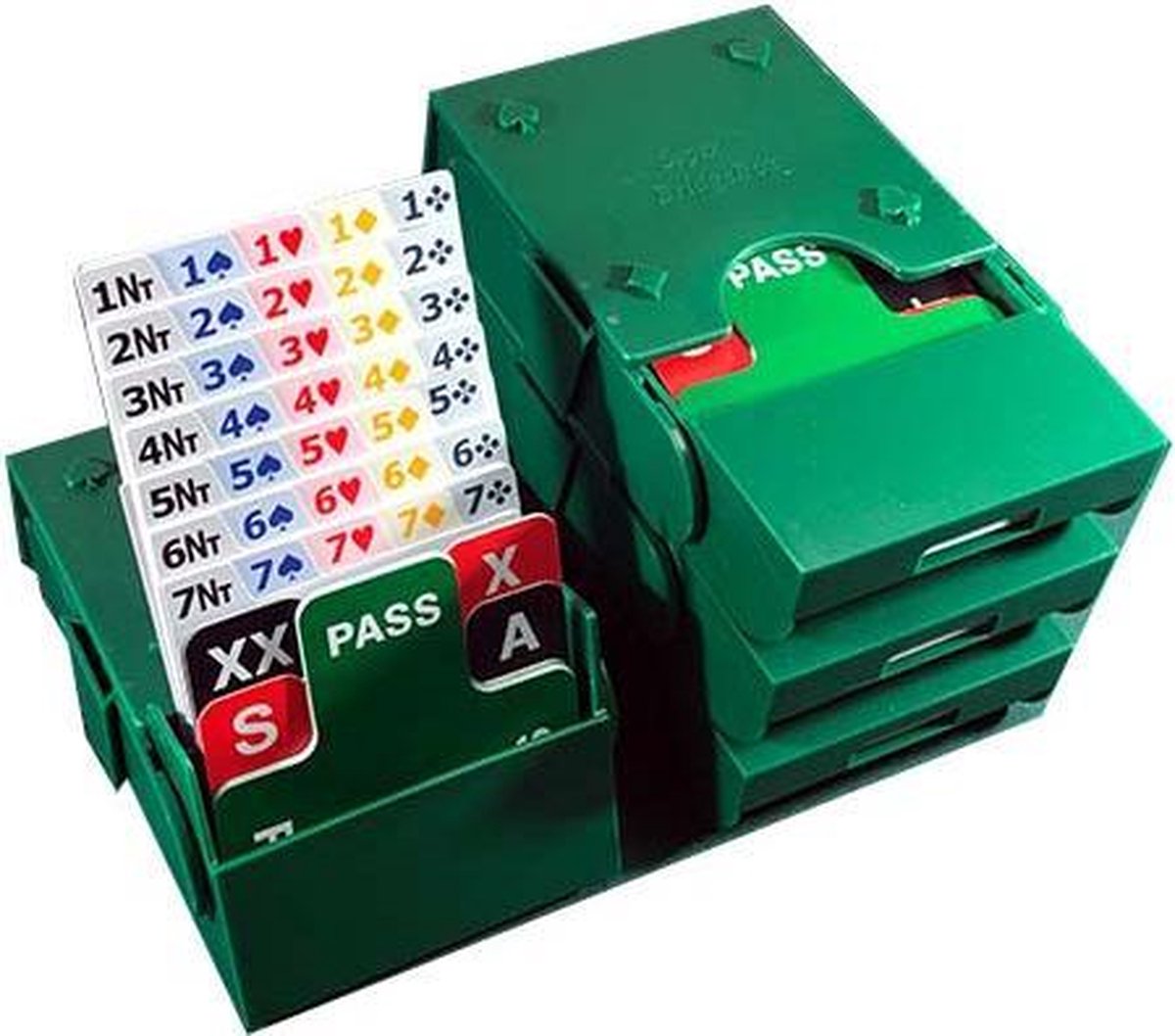 Bridge "Super" biedbox, complete set van 4 stuks in de kleur groen ...