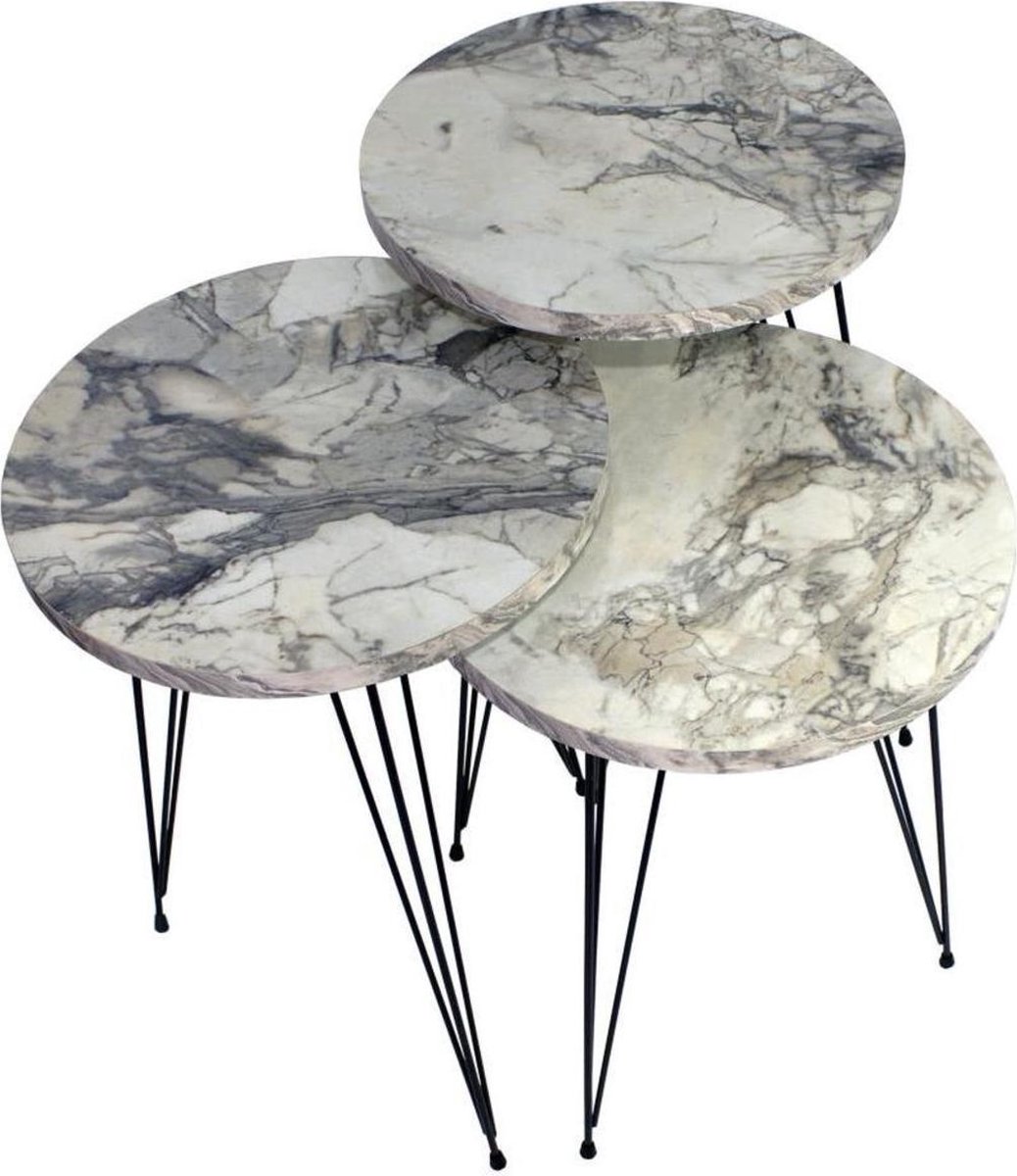 ⭐ Table basse de Derin | Table d'appoint Set de 3 Wit | Tables basses ...