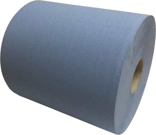 Industriepapier verlijmd blauw cellulose 2 laags 190m x 26cm - 2 rollen ...