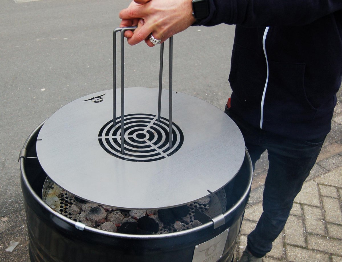BarrelQ Big 200L olievat barbecue |Teppanyaki plaat | bakplaat ...