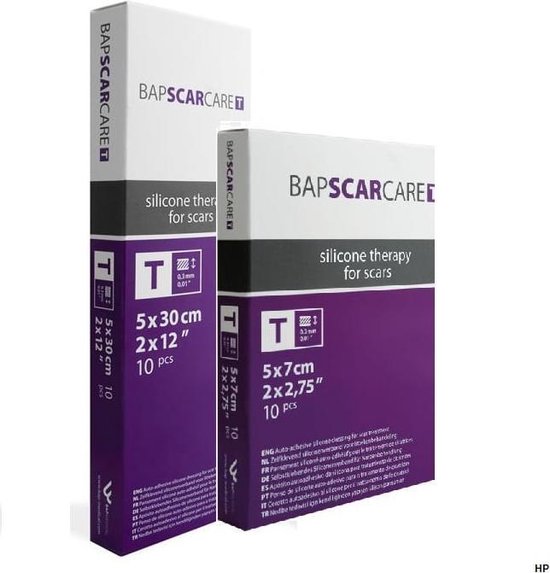 Bapscarcare T - zeer dun siliconen verband (pleister), 10x15 cm ...
