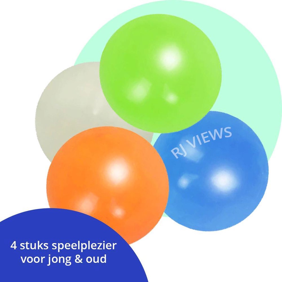 Globbles Sticky Balls Fidget toys - Anti Stress bal - Glow in the dark ...