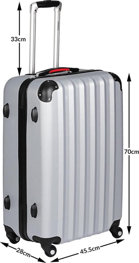 Monzana Hard case koffer Baseline XL zwart | bol.com