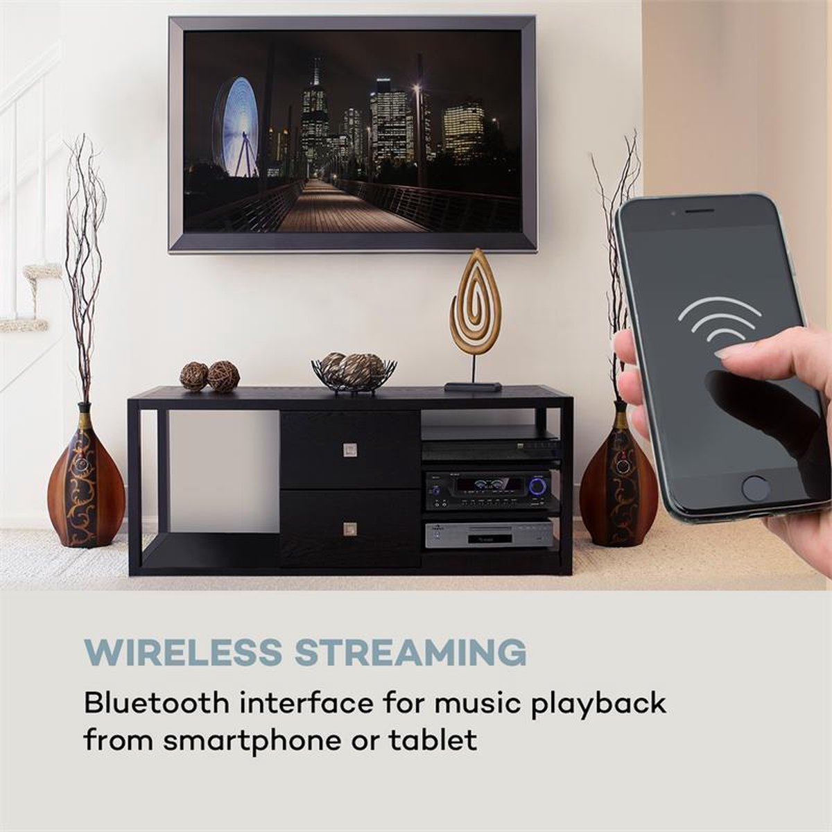 AMP 3800 BT hifi-versterker 2x120 W + 3x50 W RMS BT zwart | bol