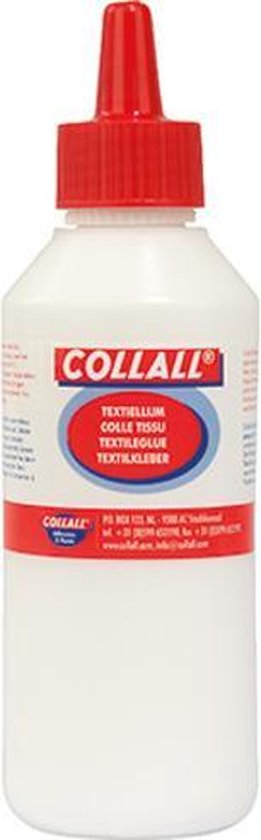 Collall - Textiellijm - 250ml - Fles - 1 stuks | bol