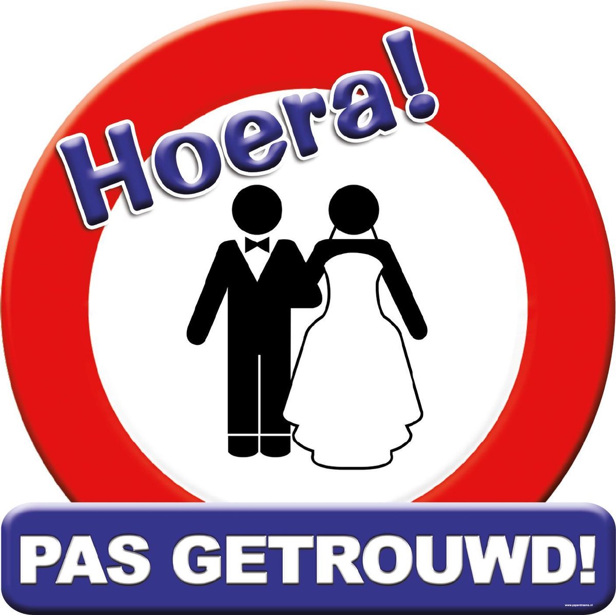 Huldeschild - Hoera pas getrouwd | bol